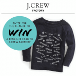 Tanger Outlet $250 J Crew Factory Gift Card Sweepstakes | Thrifty Momma ...