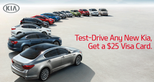 FREE $25 VISA Gift Card for a Kia Test Drive | Thrifty Momma Ramblings