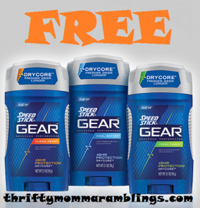 3 FREE Speed Stick GEAR Deodorants at CVS (STARTS 1/18) | Thrifty Momma ...